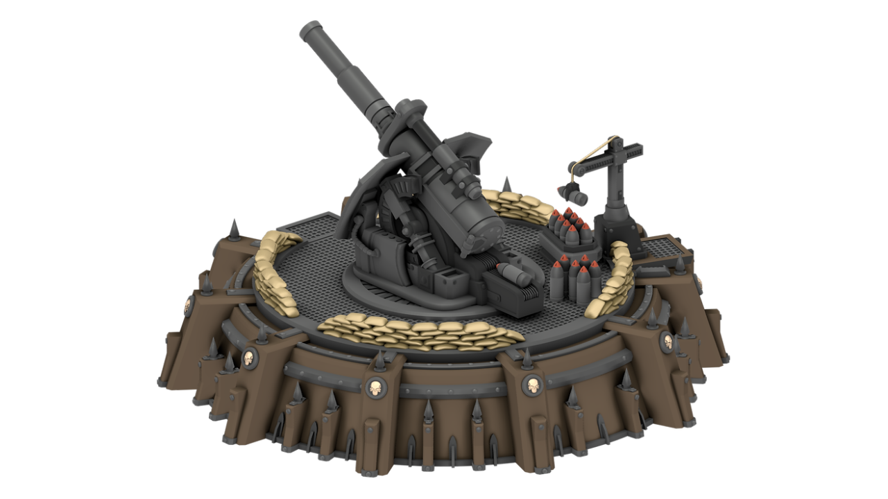 Grimdark Earthshaker Platform - Right3D