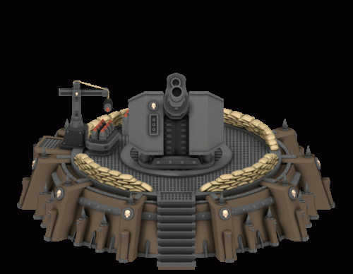 Grimdark Earthshaker Platform - Right3D